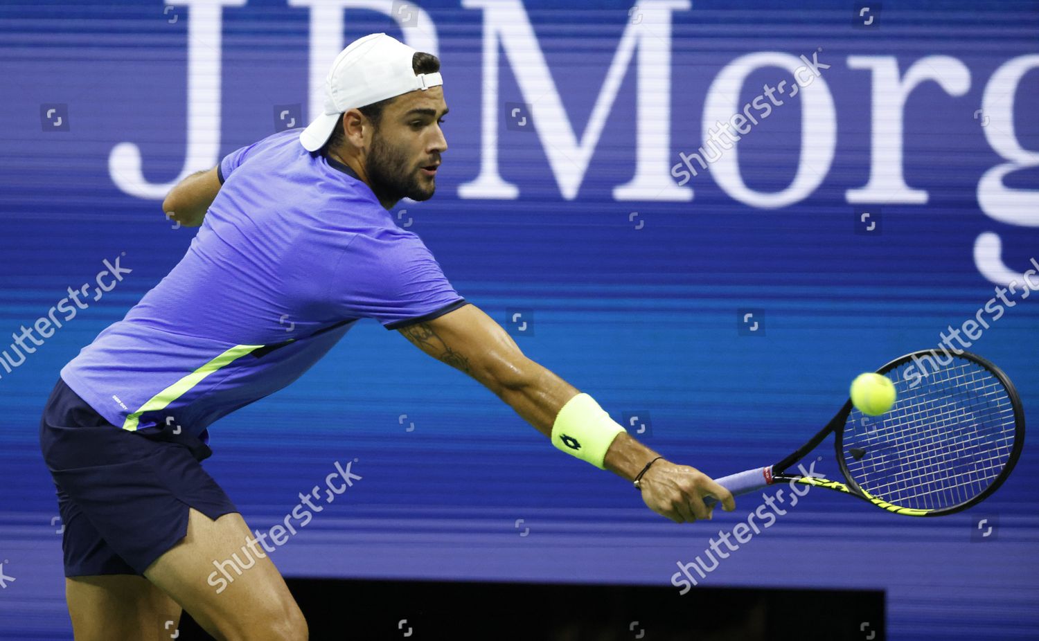 Matteo Berrettini Italy Hits Return Novak Editorial Stock Photo - Stock Image | Shutterstock
