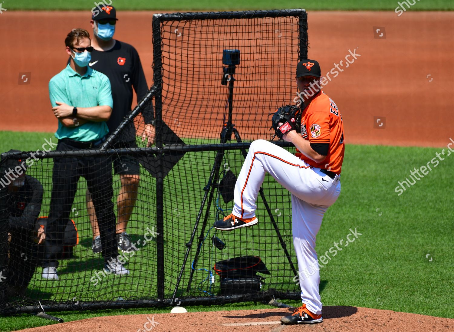 Baltimore Orioles Pitcher Tom Eshelman R Editorial Stock Photo - Stock ...