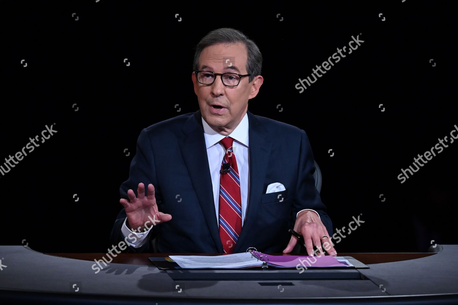 Debate Moderator Fox News Anchor Chris Editorial Stock Photo - Stock ...