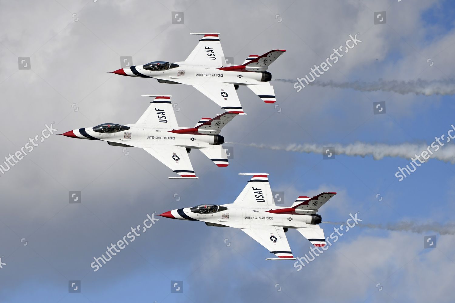 Usaf Thunderbirds Perform First Lockheed Martin Editorial Stock Photo ...