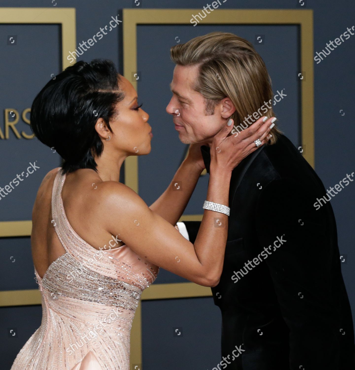 Regina King Brad Pitt Winner Actor Editorial Stock Photo - Stock Image ...