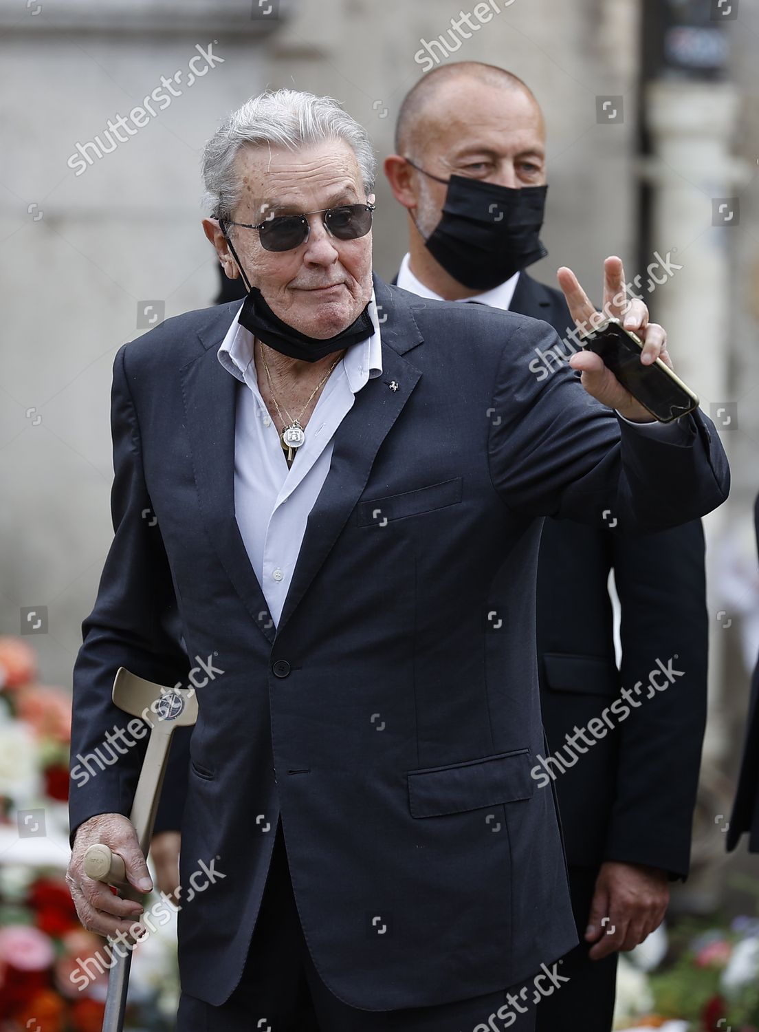 French Actor Alain Delon Arrives Funeral Editorial Stock Photo - Stock ...
