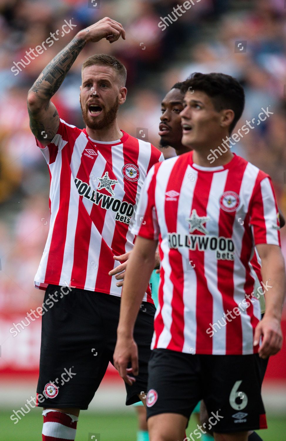 Christian Norgaard Brentford Pontus Jansson Brentford Editorial Stock Photo - Stock Image ...