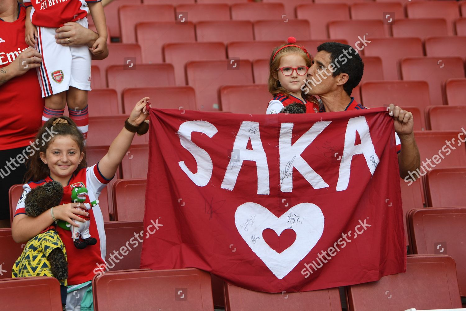 Fans Hold Banner Support Bukayo Saka Editorial Stock Photo - Stock ...