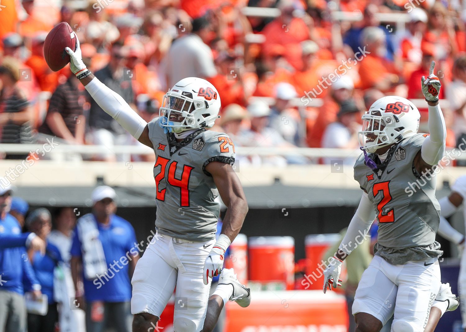 Oklahoma State Corner Back Jarrick Bernardconverse Editorial Stock ...
