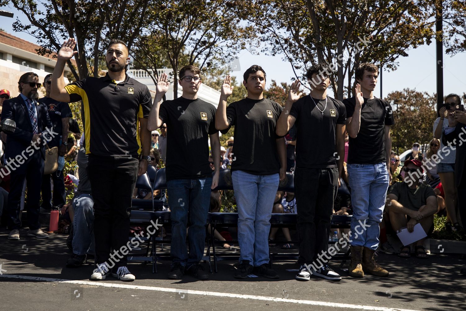 New Soldiers Pledge Oath Service During Editorial Stock Photo - Stock ...