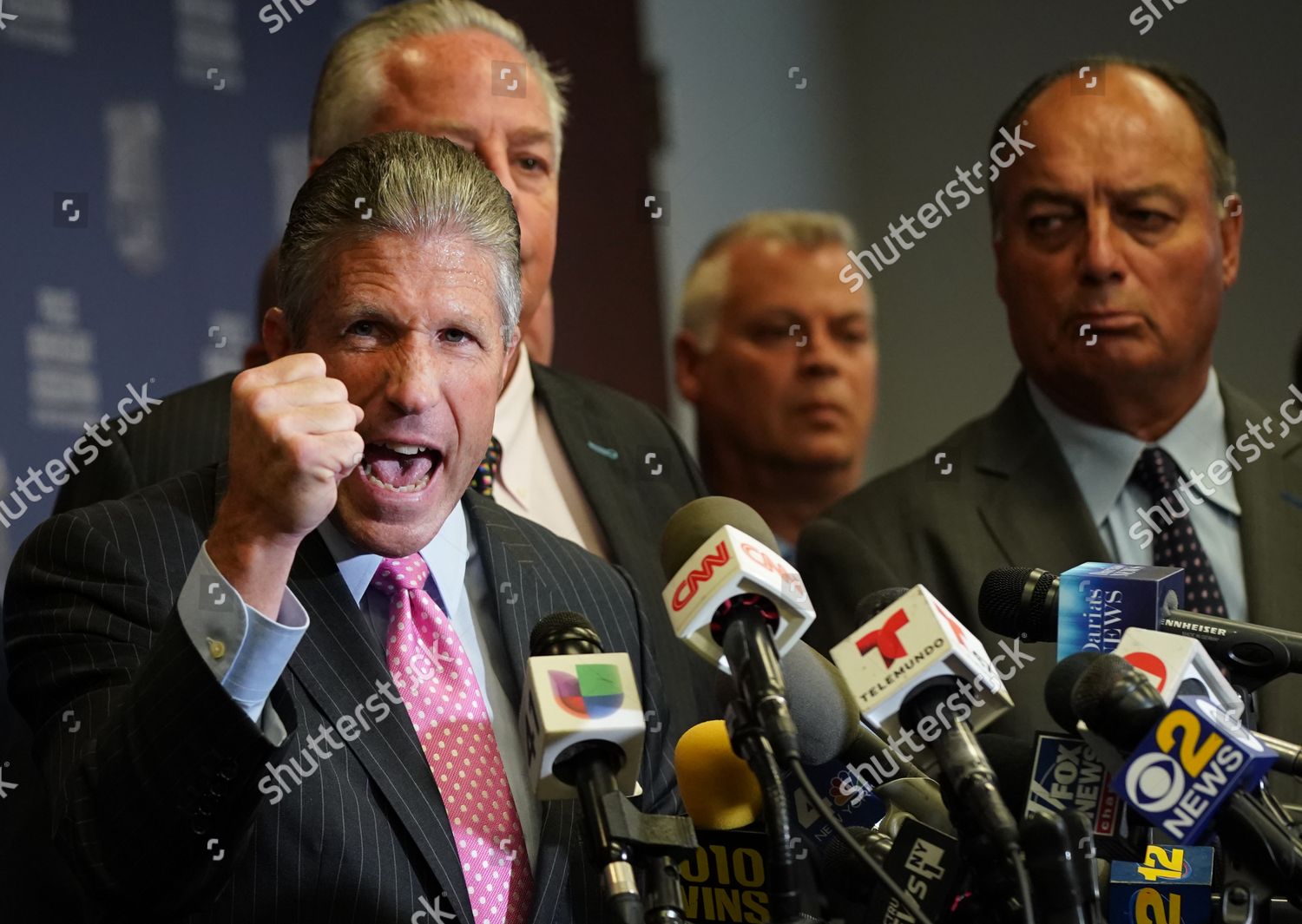 Pba President Patrick Lynch Reacts Press Editorial Stock Photo - Stock ...