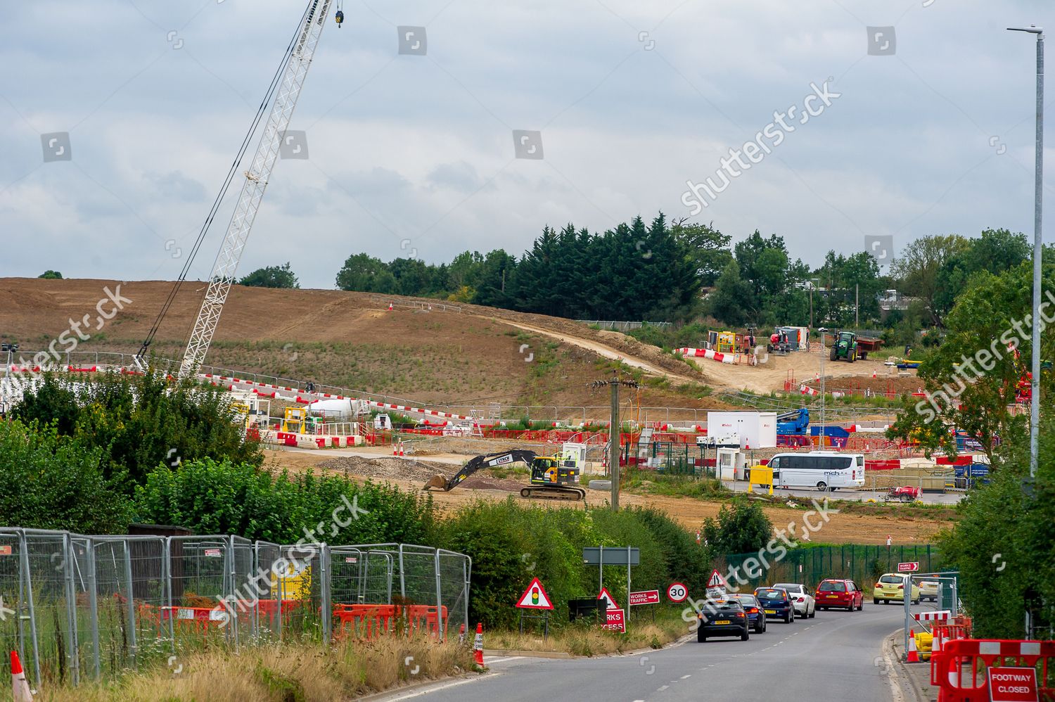 Hs2 Construction Work Continues Harvil Road Editorial Stock Photo ...