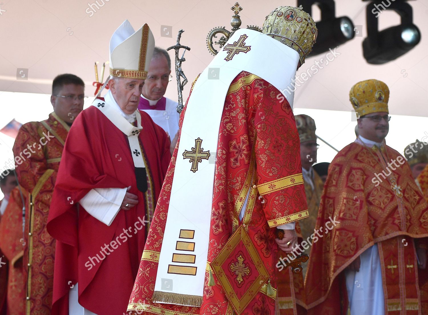 Pope Francis Presides Over Byzantine Divine Editorial Stock Photo ...