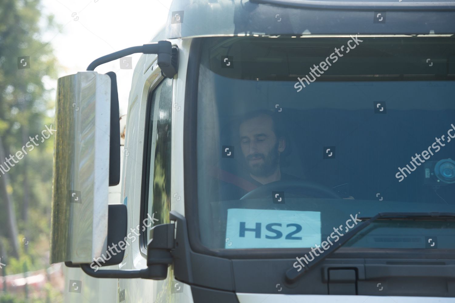 Hanson Hgv Lorry Driver Films Working Editorial Stock Photo - Stock ...