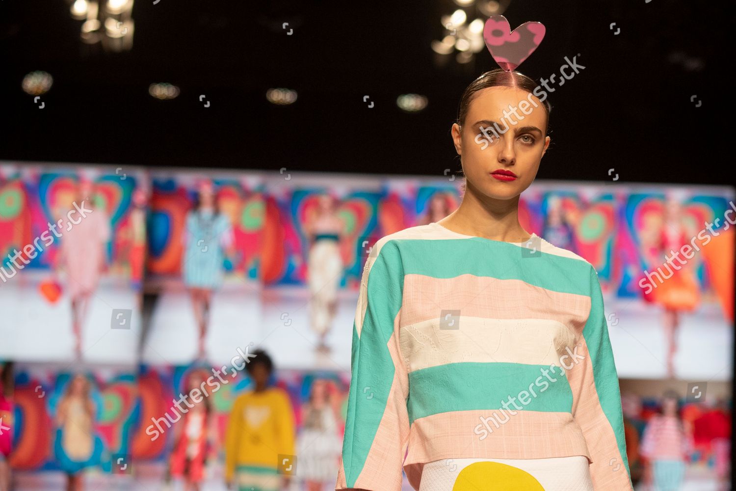 Lorena Guitian On Catwalk Editorial Stock Photo - Stock Image ...
