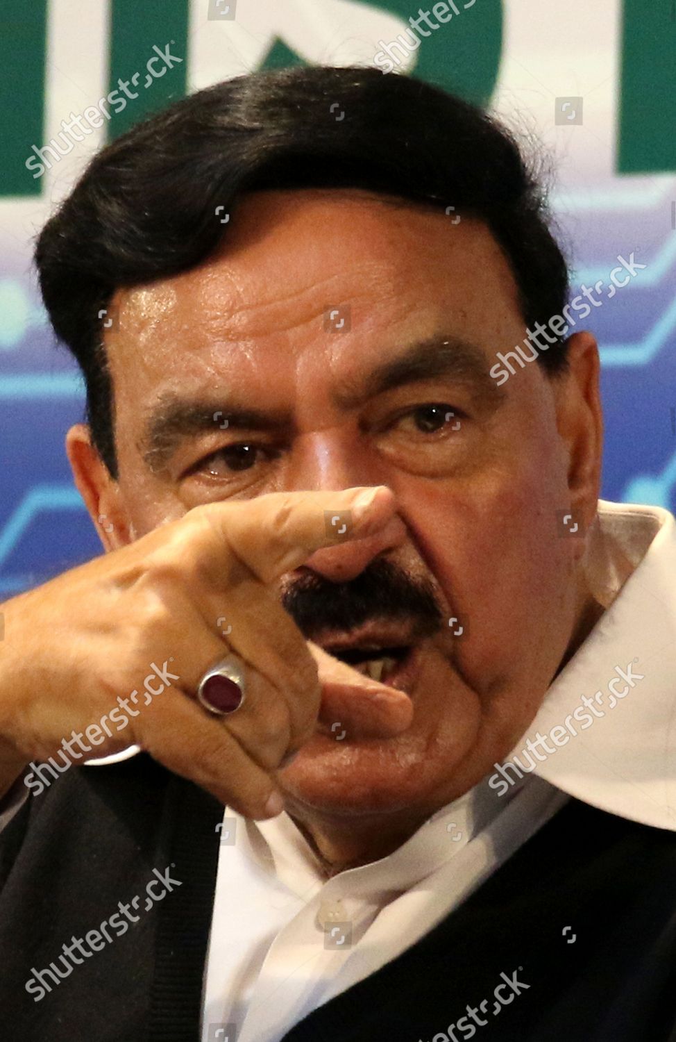 Sheikh Rasheed Ahmed Pakistans Interior Minister Editorial Stock Photo ...