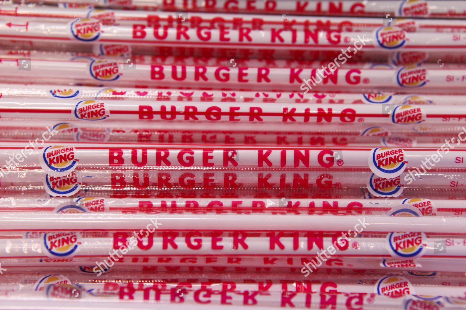 Straws Sit Dispenser Burger King Fast Editorial Stock Photo - Stock ...