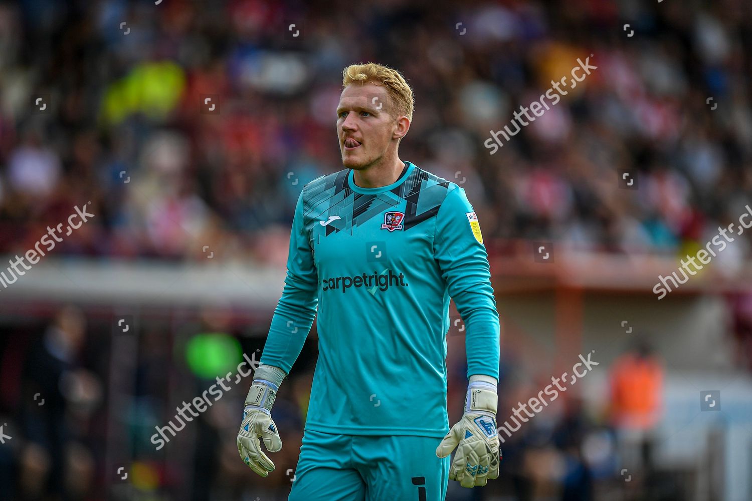 Exeter City Goalkeeper Cameron Dawson 1 Editorial Stock Photo - Stock ...
