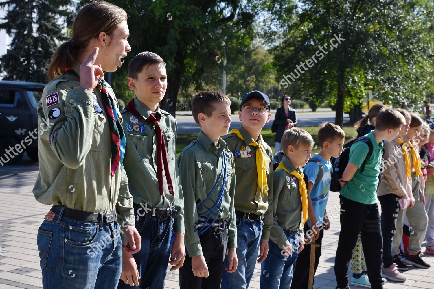 Young Members Ukrainian Scouting Organization Plast Editorial Stock ...