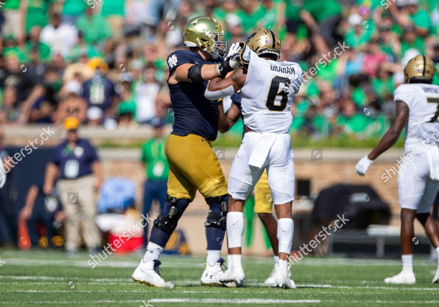 Notre Dame Offensive Lineman Tosh Baker Editorial Stock Photo - Stock ...