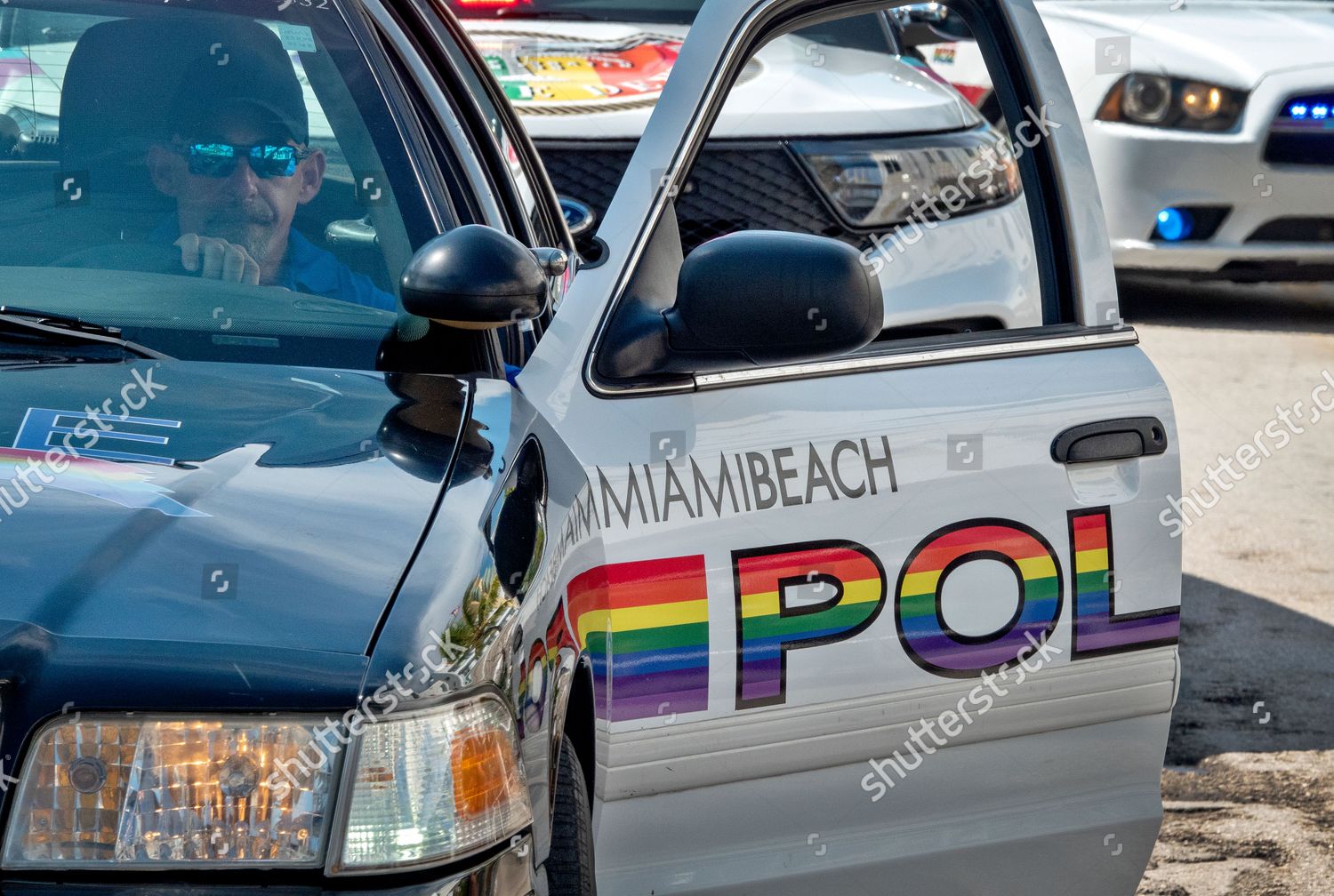 PRIDE-PAINTED POLICE CAR SEEN DURING SUNDAY Editorial Stock Photo ...
