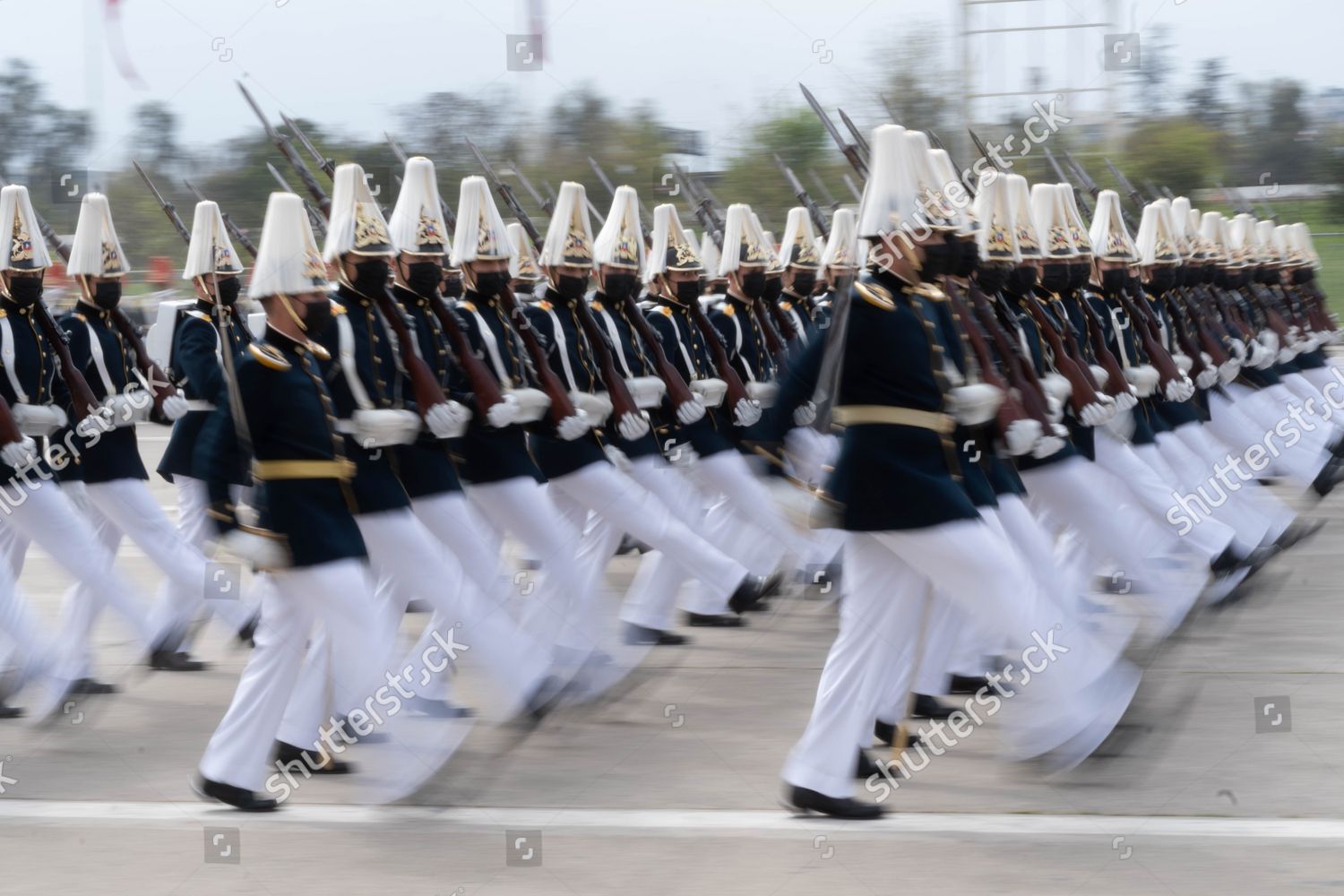 Members Army During Traditional Military Parade Editorial Stock Photo ...