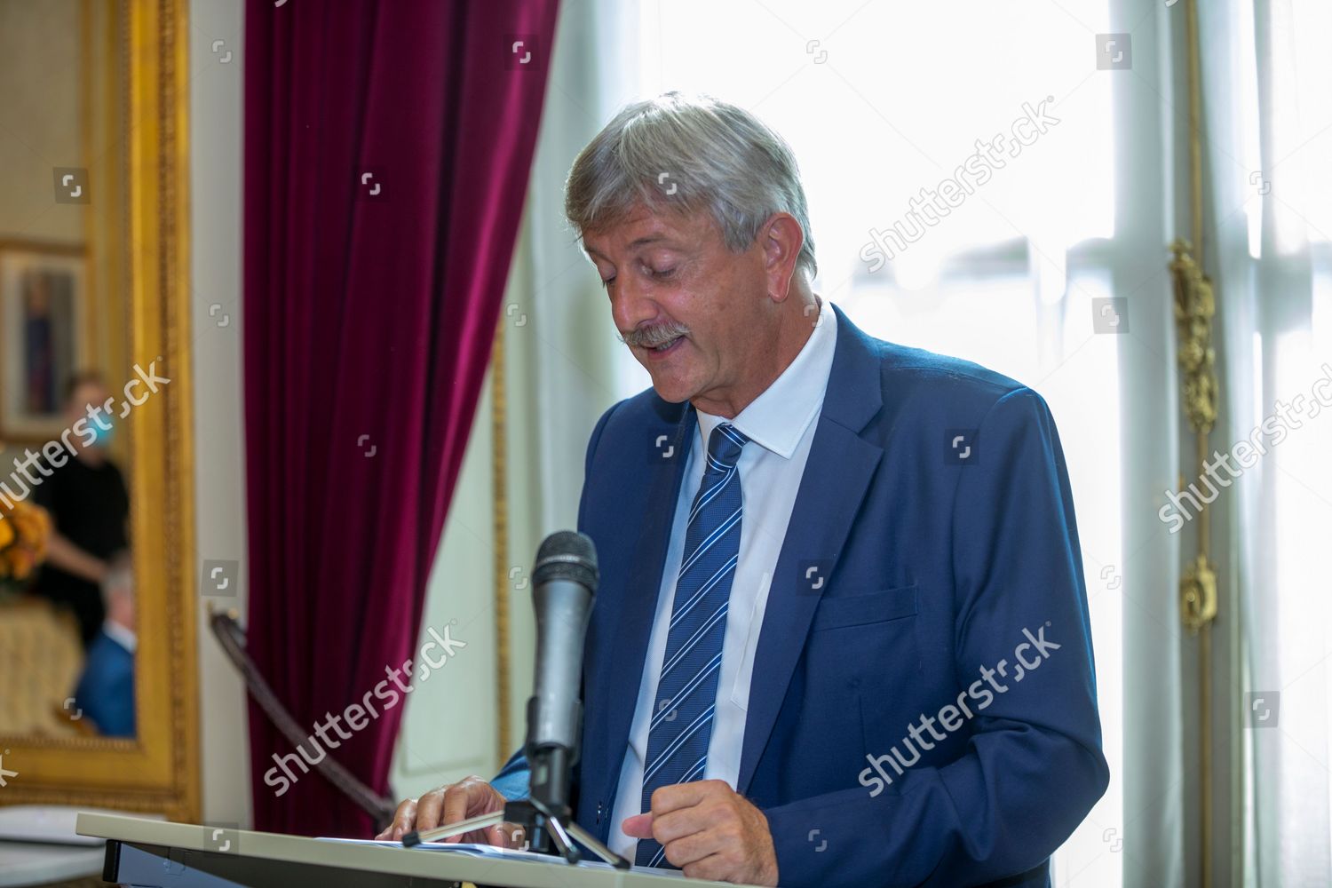 Pascal Lizin Pictured During Press Moment Editorial Stock Photo - Stock ...