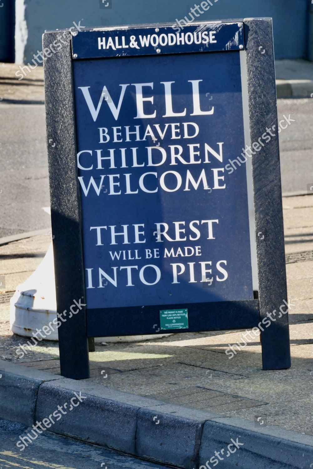 Sign Outside Pub Saying Well Behaved Editorial Stock Photo - Stock ...