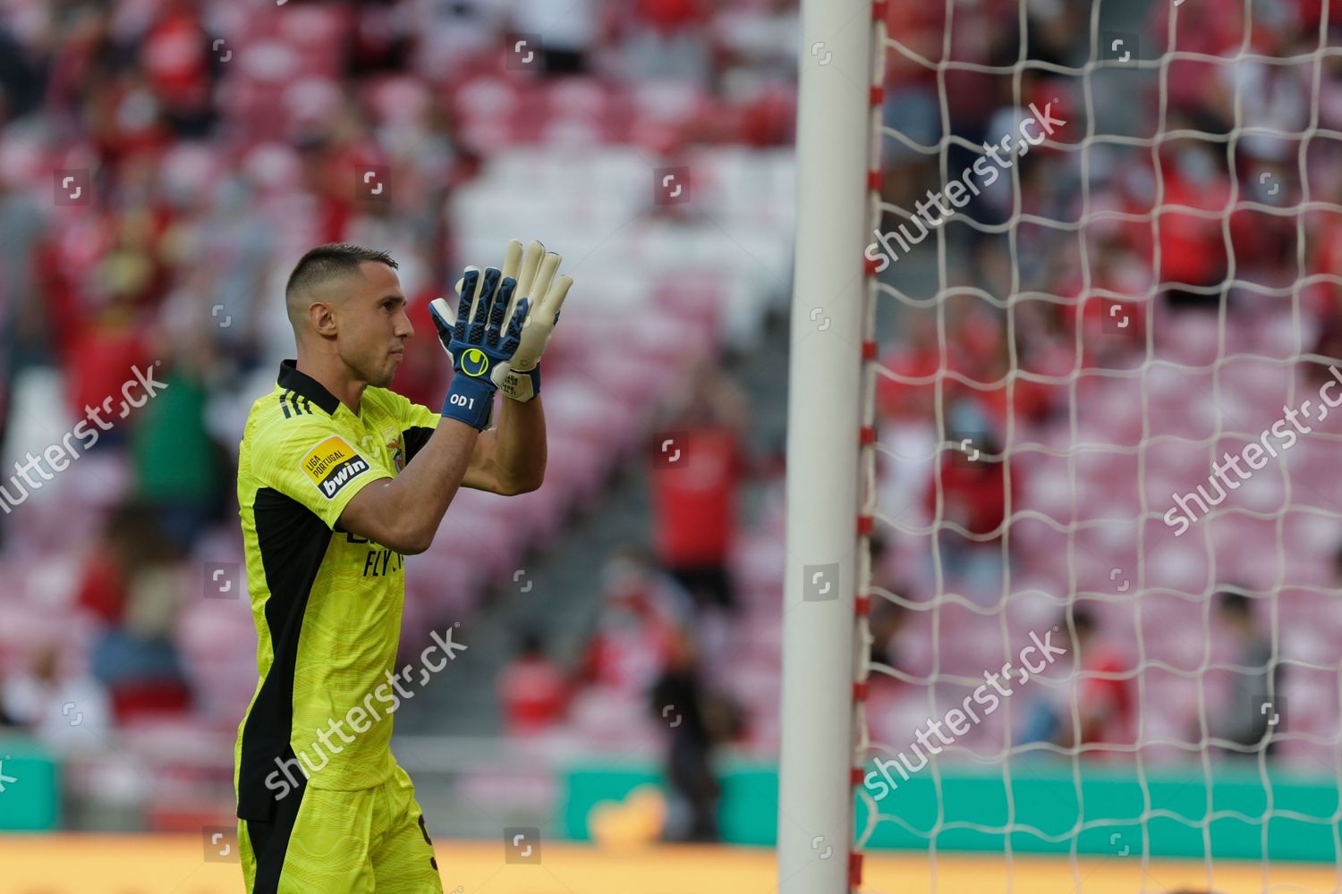 Odisseas Vlachodimos Goalkeeper Sl Benfica Reacts Editorial Stock Photo ...