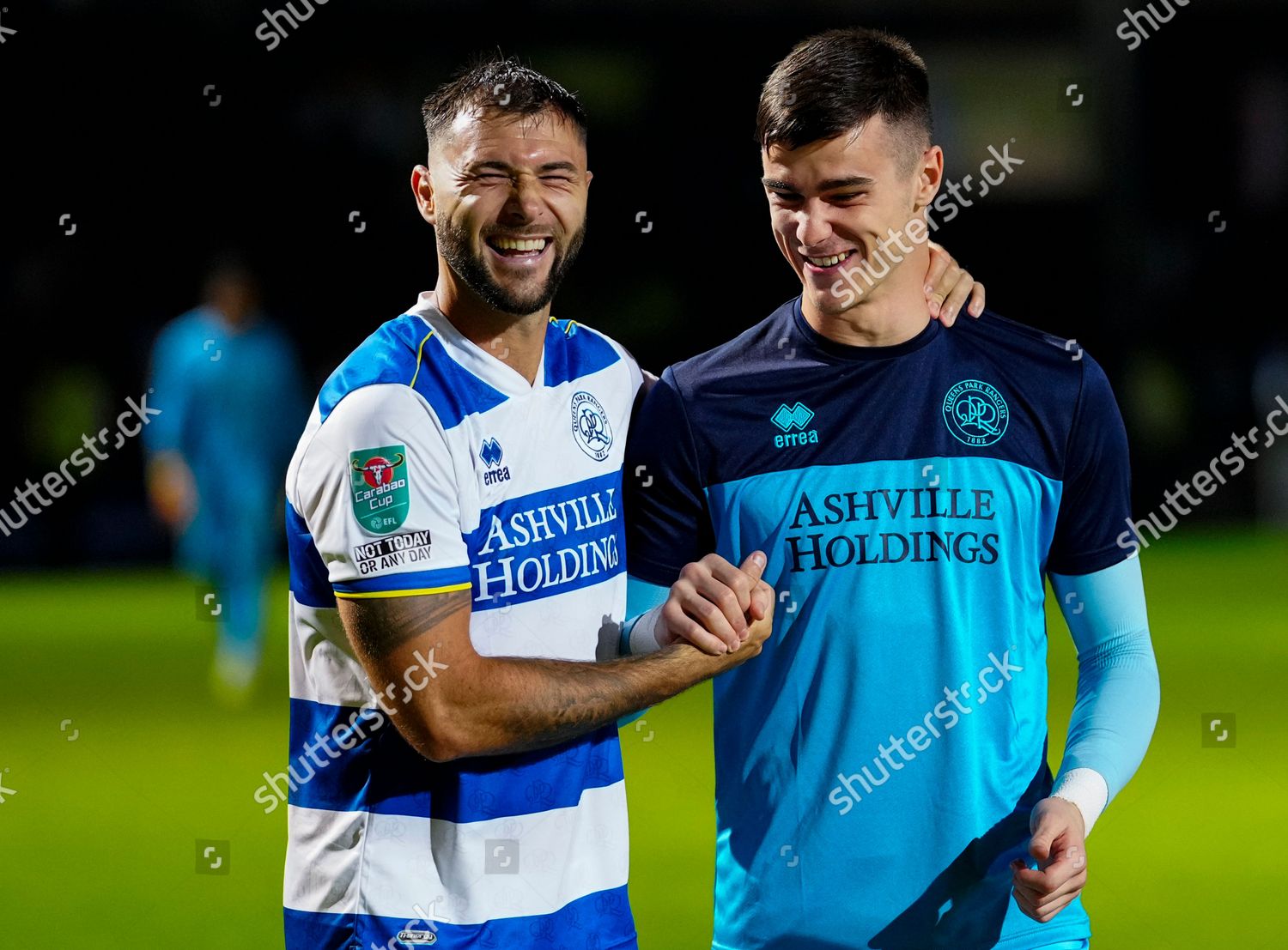 Charlie Austin Qpr Celebrates Joe Walsh Editorial Stock Photo - Stock ...
