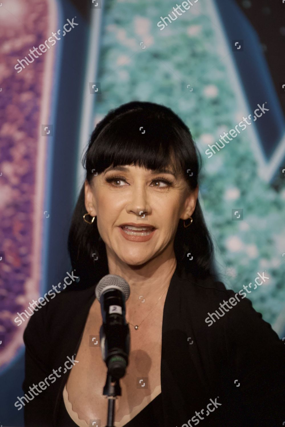Actress Susana Zavaleta Gesticulates While Speaking Editorial Stock ...