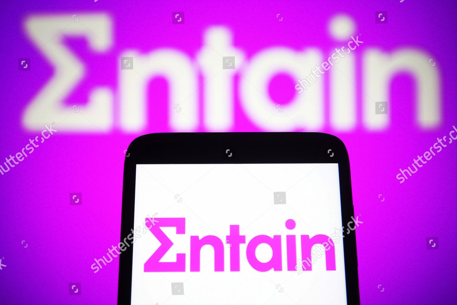 This Photo Illustration Entain Plc Logo Editorial Stock Photo - Stock ...