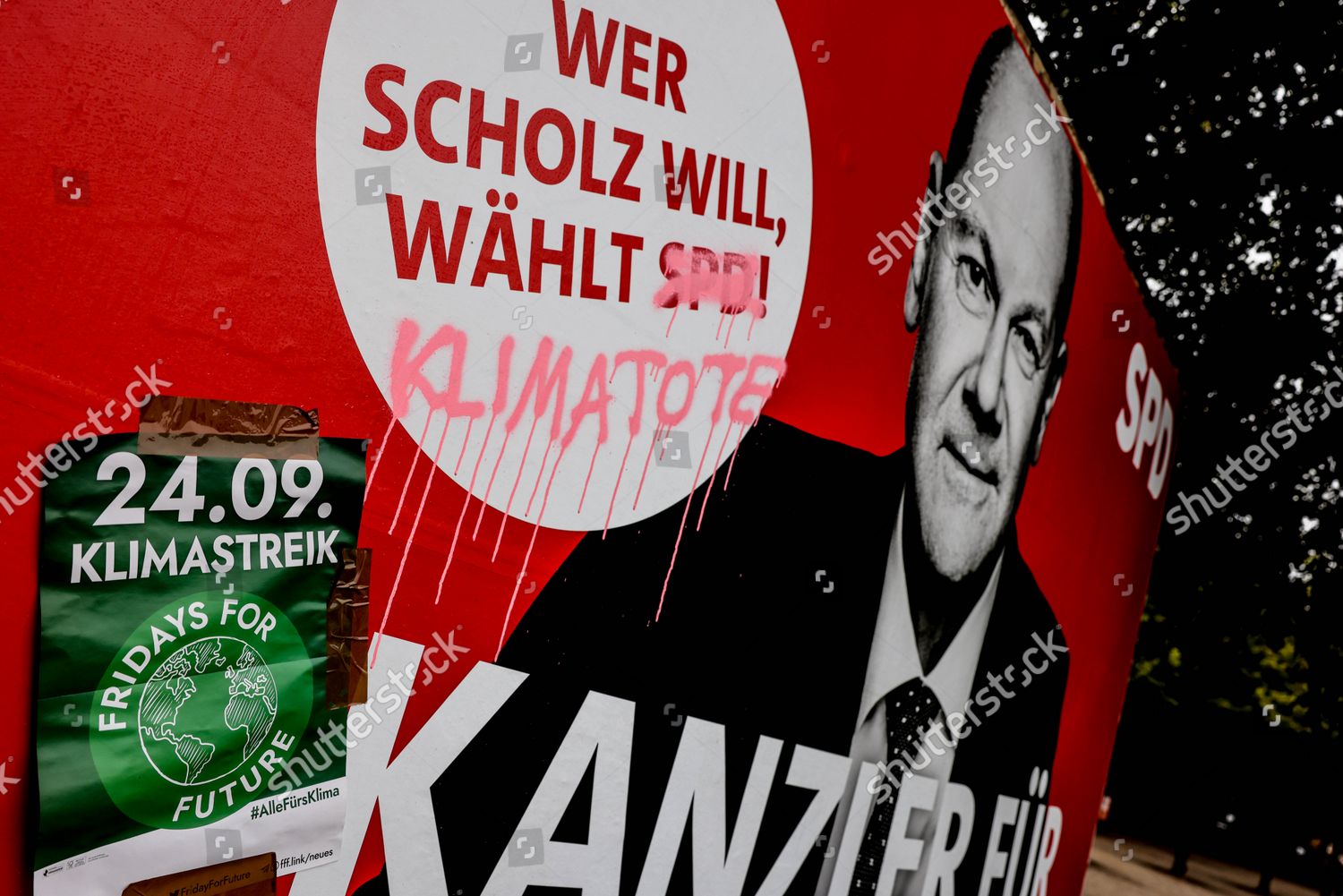 View Defaced Large Election Poster Showing Editorial Stock Photo ...