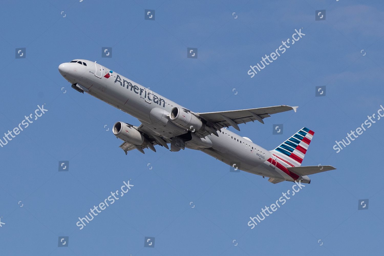 American Airlines Airbus A321 Tail Number Editorial Stock Photo - Stock ...