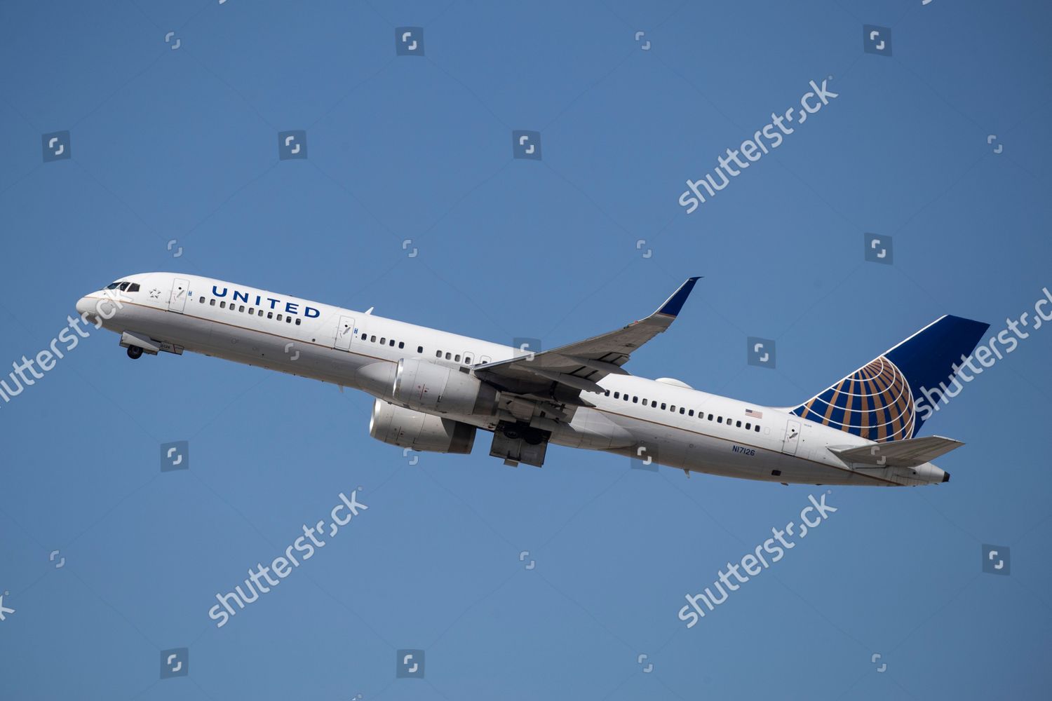 United Airlines Boeing 757 Tail Number Editorial Stock Photo - Stock ...