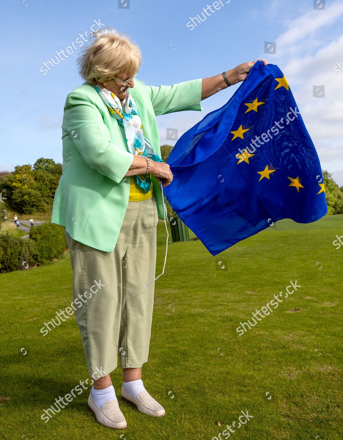 Emily Scanlon Presented European Flag Esker Editorial Stock Photo ...