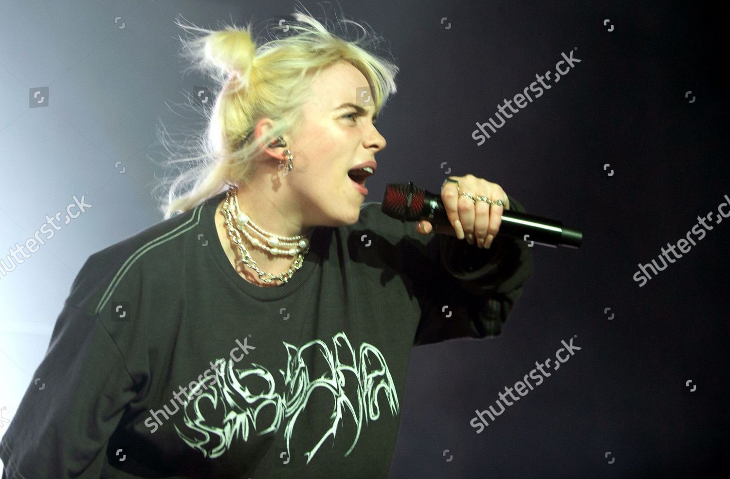 Billie Eilish Performs Onstage Editorial Stock Photo - Stock Image ...
