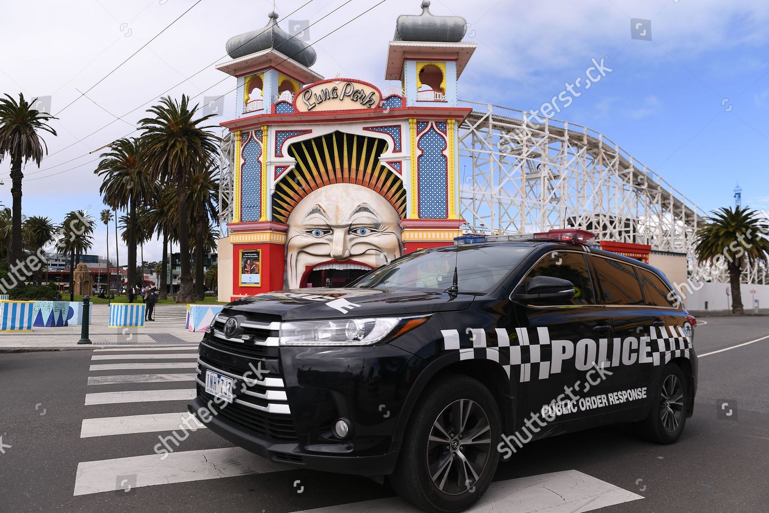 Public Order Vehicle Outside Luna Park Editorial Stock Photo - Stock ...