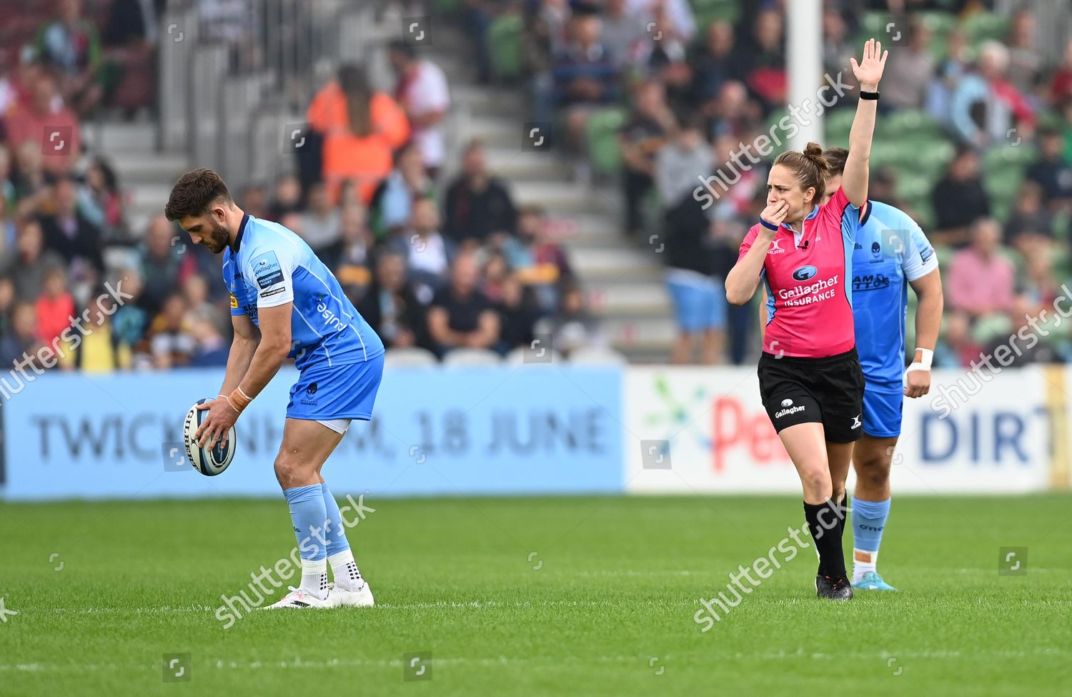 Sara Cox First Female Referee Premiership Editorial Stock Photo - Stock ...