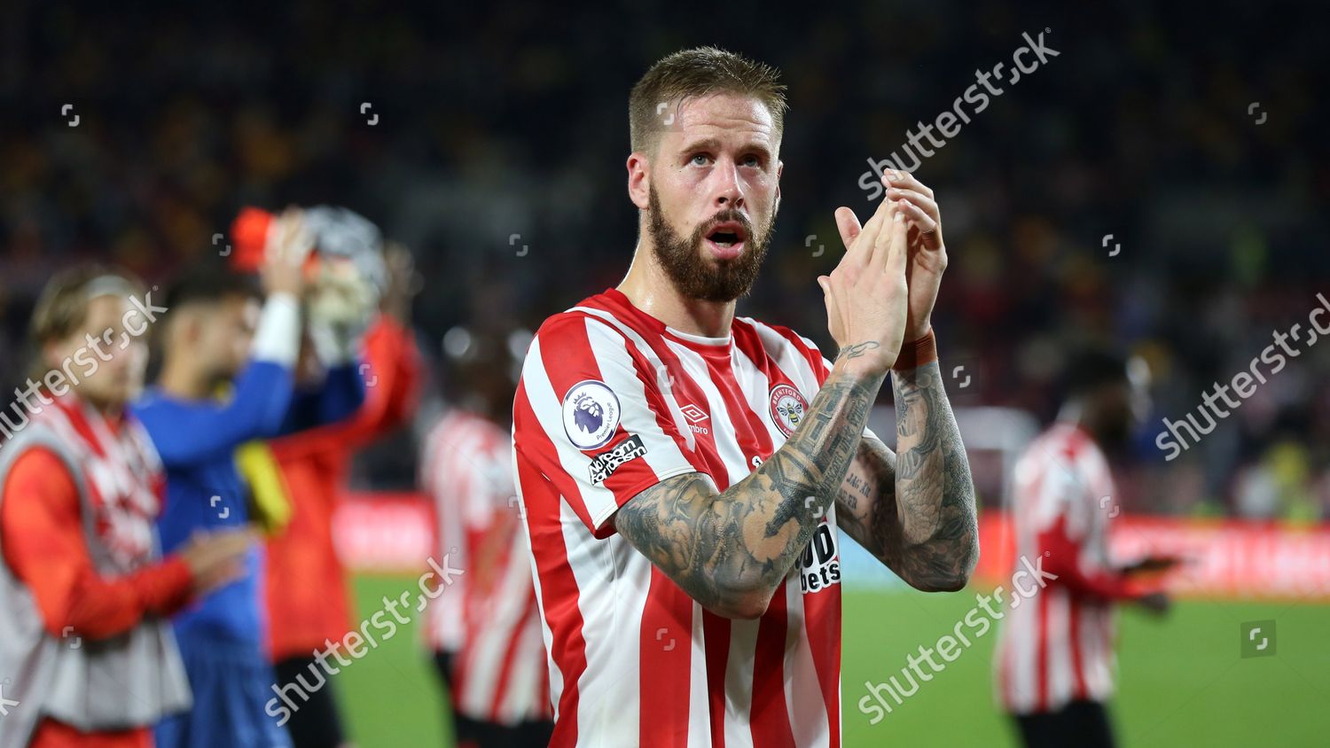 Brentford Captain Pontus Jansson Applauds Home Editorial Stock Photo - Stock Image | Shutterstock