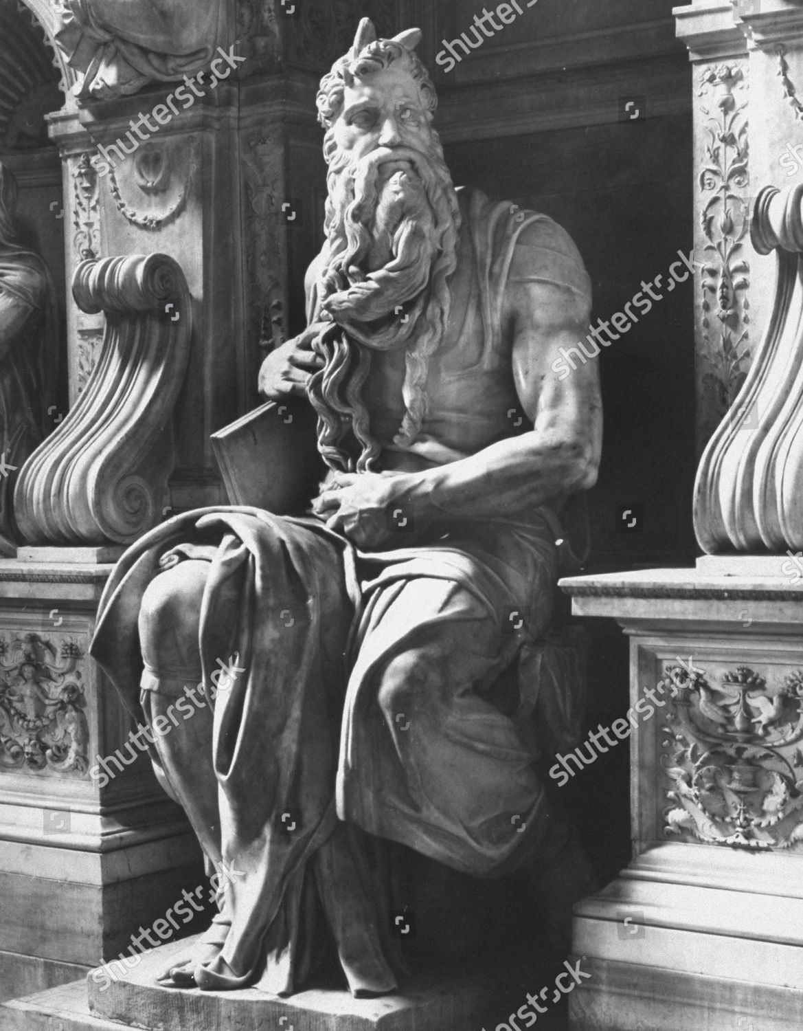 Figure By Michelangelo Moses Sitting On Editorial Stock Photo - Stock ...