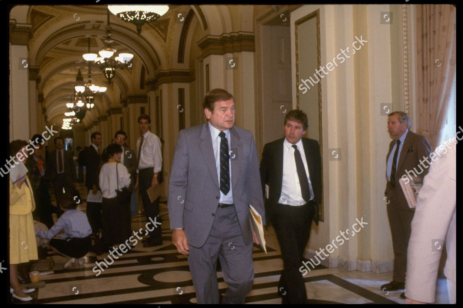 Rep Dan Rostenkowski W Press Tow Editorial Stock Photo - Stock Image ...