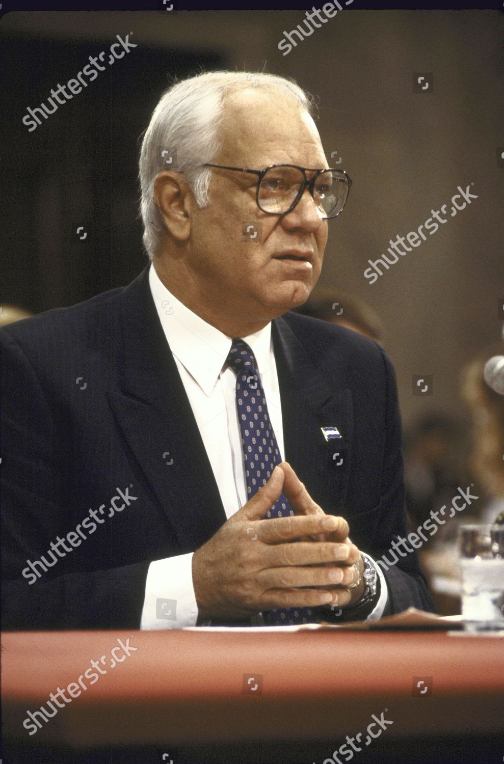 Contra Leader Adolfo Calero Testifying During Editorial Stock Photo ...