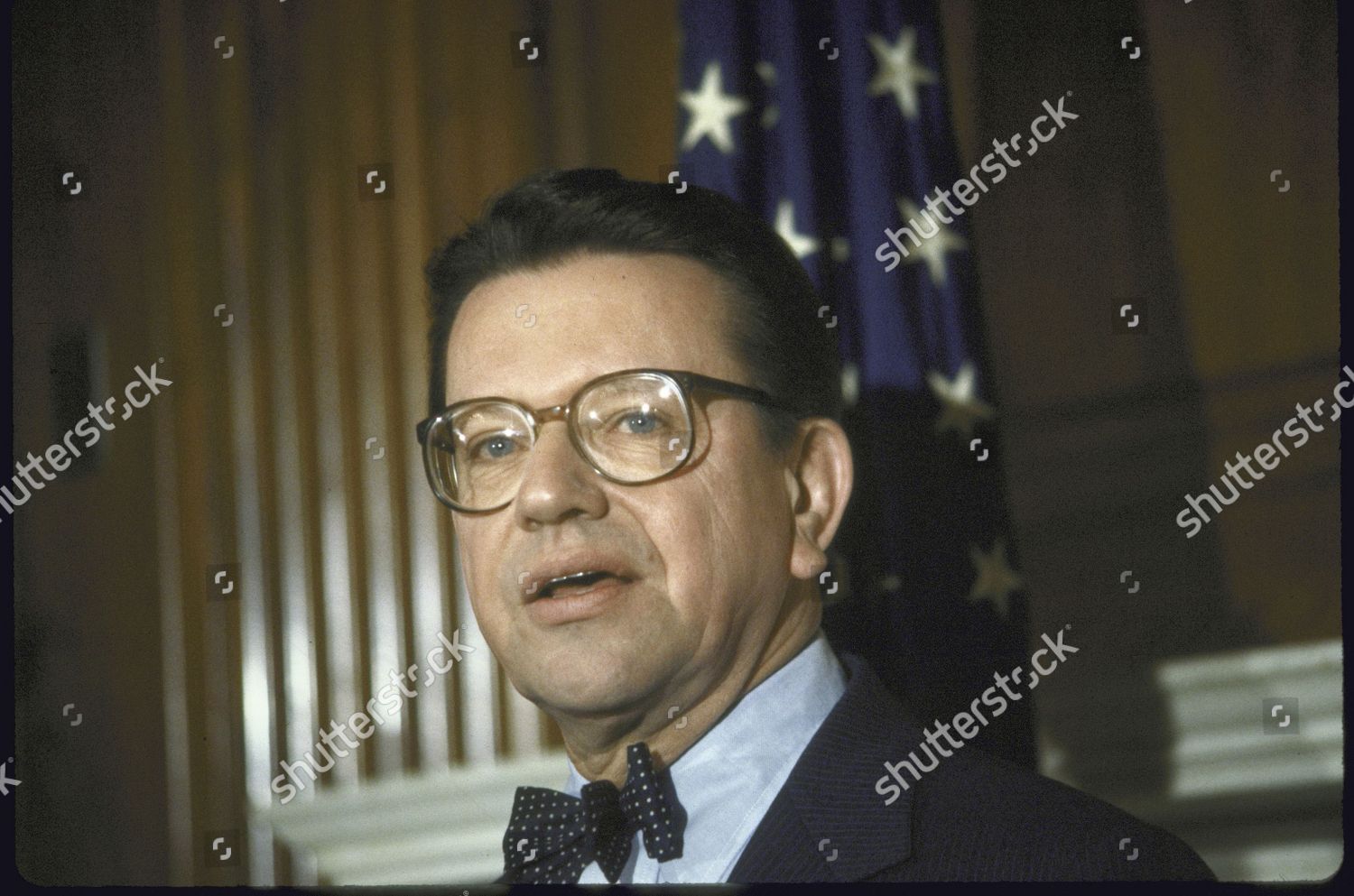 Dem Sen Ill Paul Simon Announcing Editorial Stock Photo - Stock Image ...