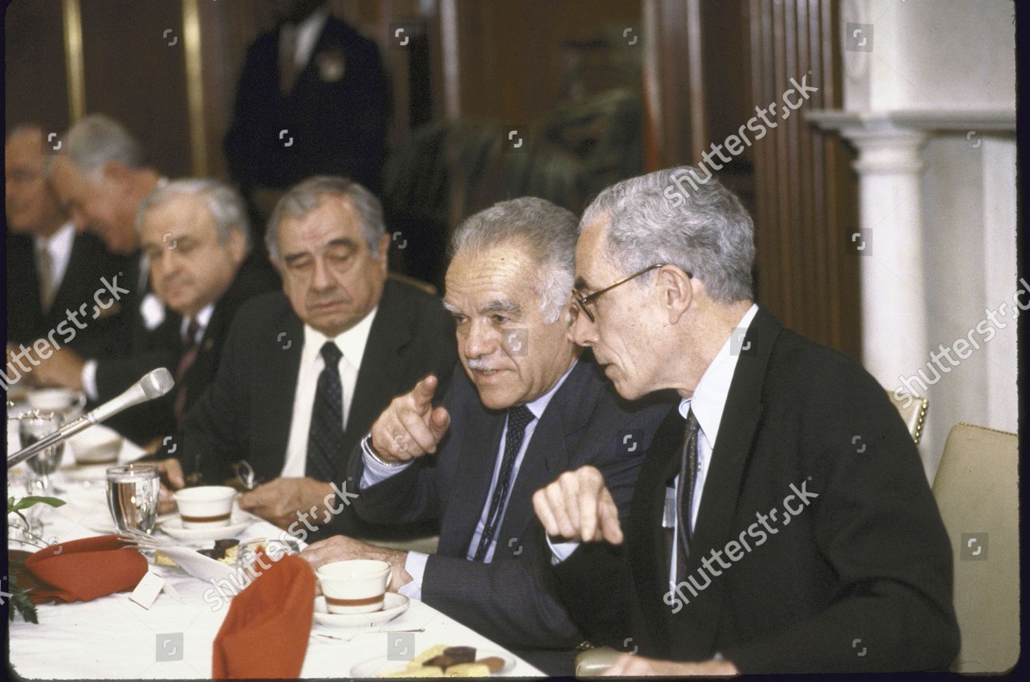 Senator Claiborne Pell Israeli Prime Minister Editorial Stock Photo ...
