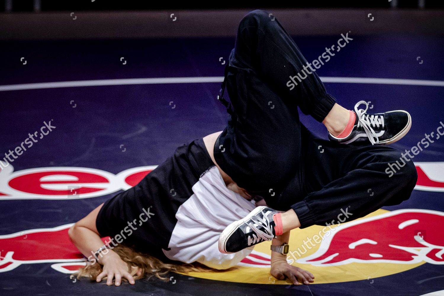 Participant Shows His Skills During Breakdance Editorial Stock Photo ...