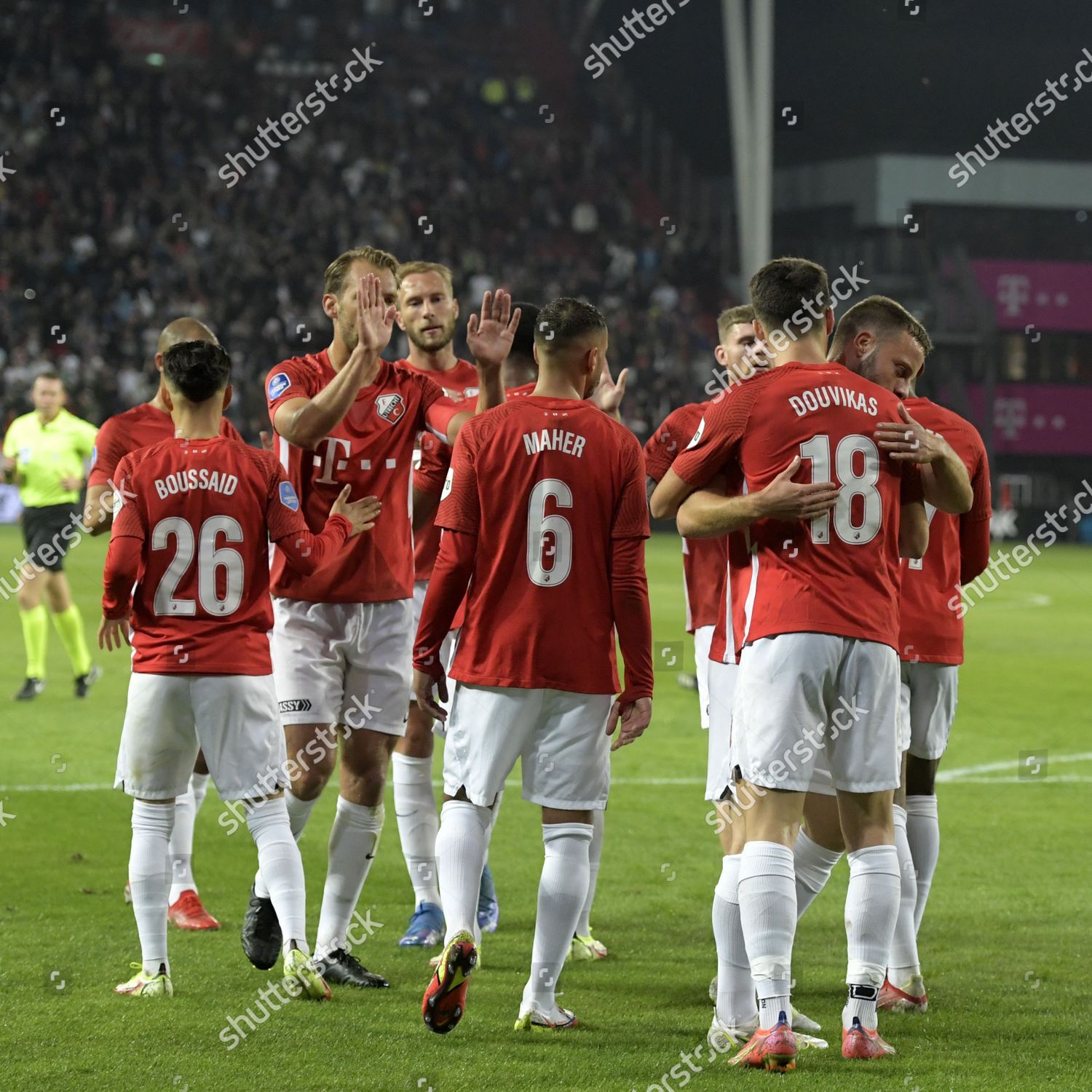 Fc Utrecht Celebrates Goal Anastasios Douvikas Editorial Stock Photo ...