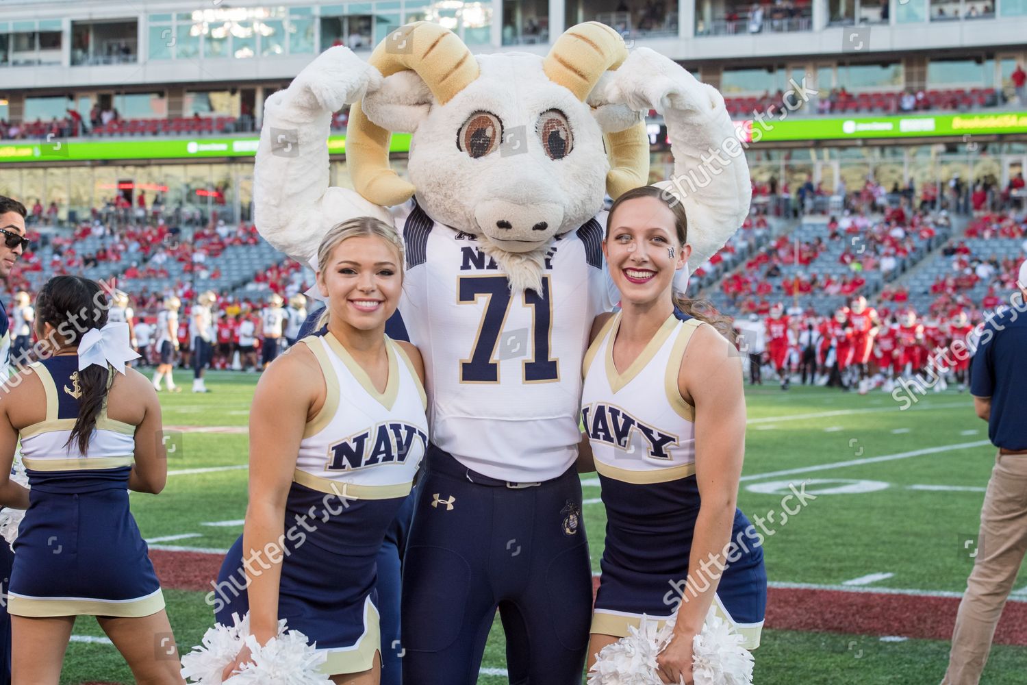 Navy Midshipmen Mascot Bill Goat Poses Editorial Stock Photo - Stock ...