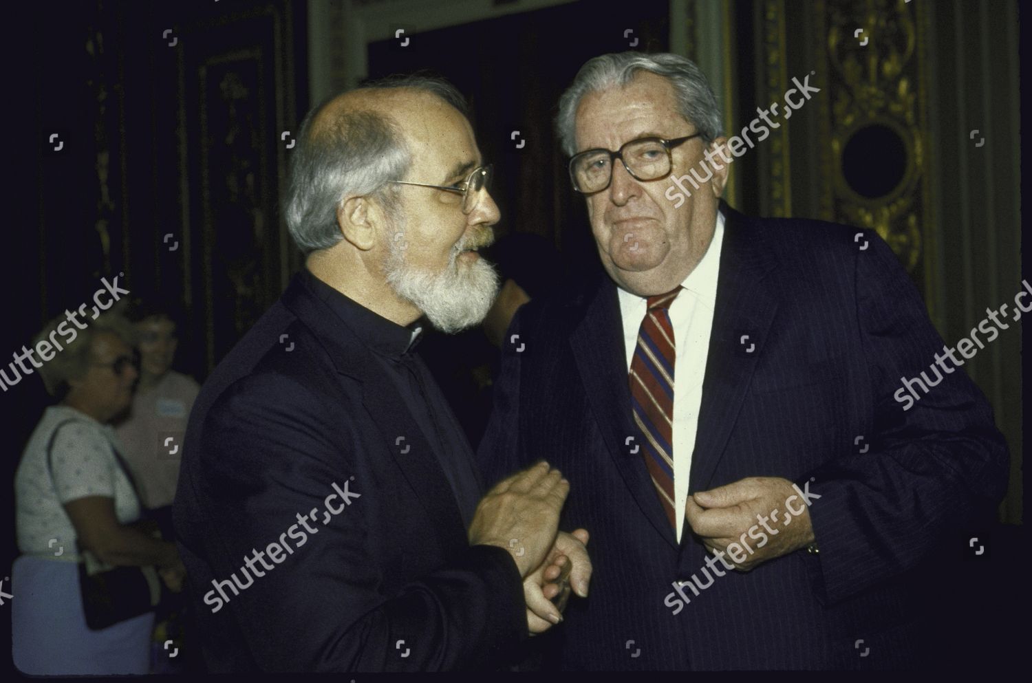 Former Hostage Father Lawrence Jenco Chatting Editorial Stock Photo ...