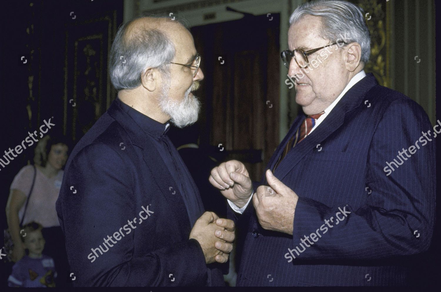 Former Hostage Father Lawrence Jenco Chatting Editorial Stock Photo ...