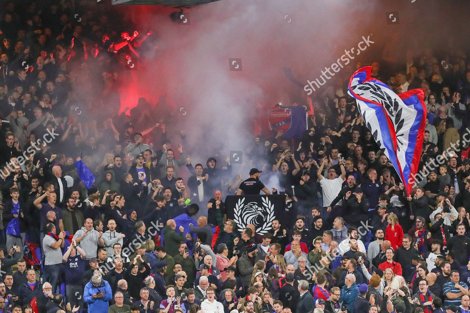Palace Fans Ultras Flare During Premier Editorial Stock Photo - Stock ...