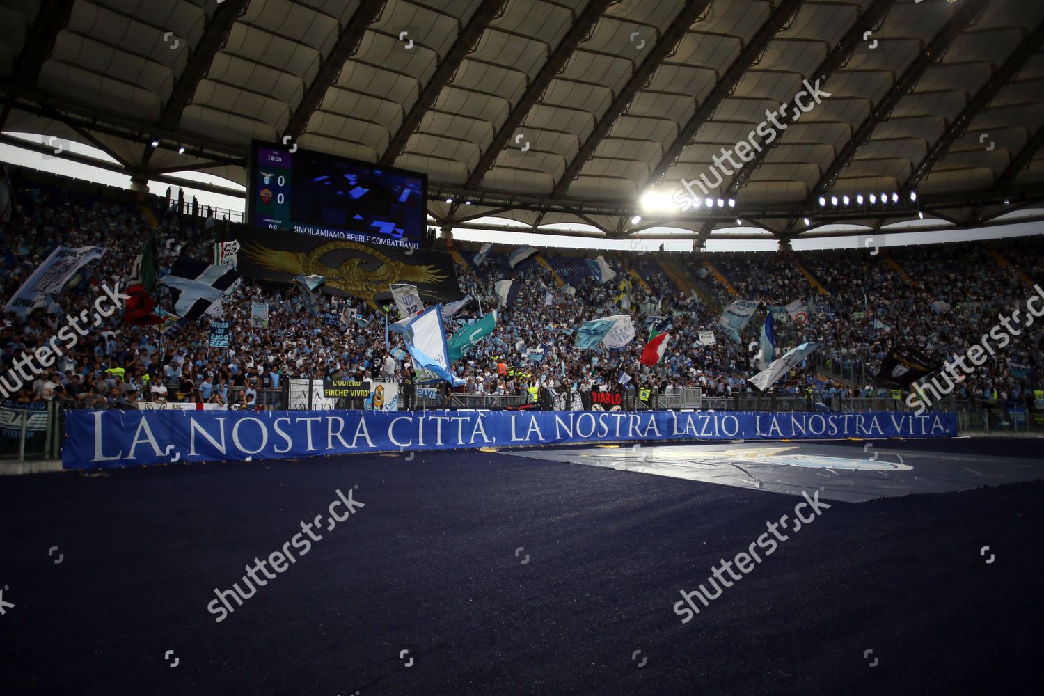 Coreography Lazio Fans Before Italian Serie Editorial Stock Photo ...