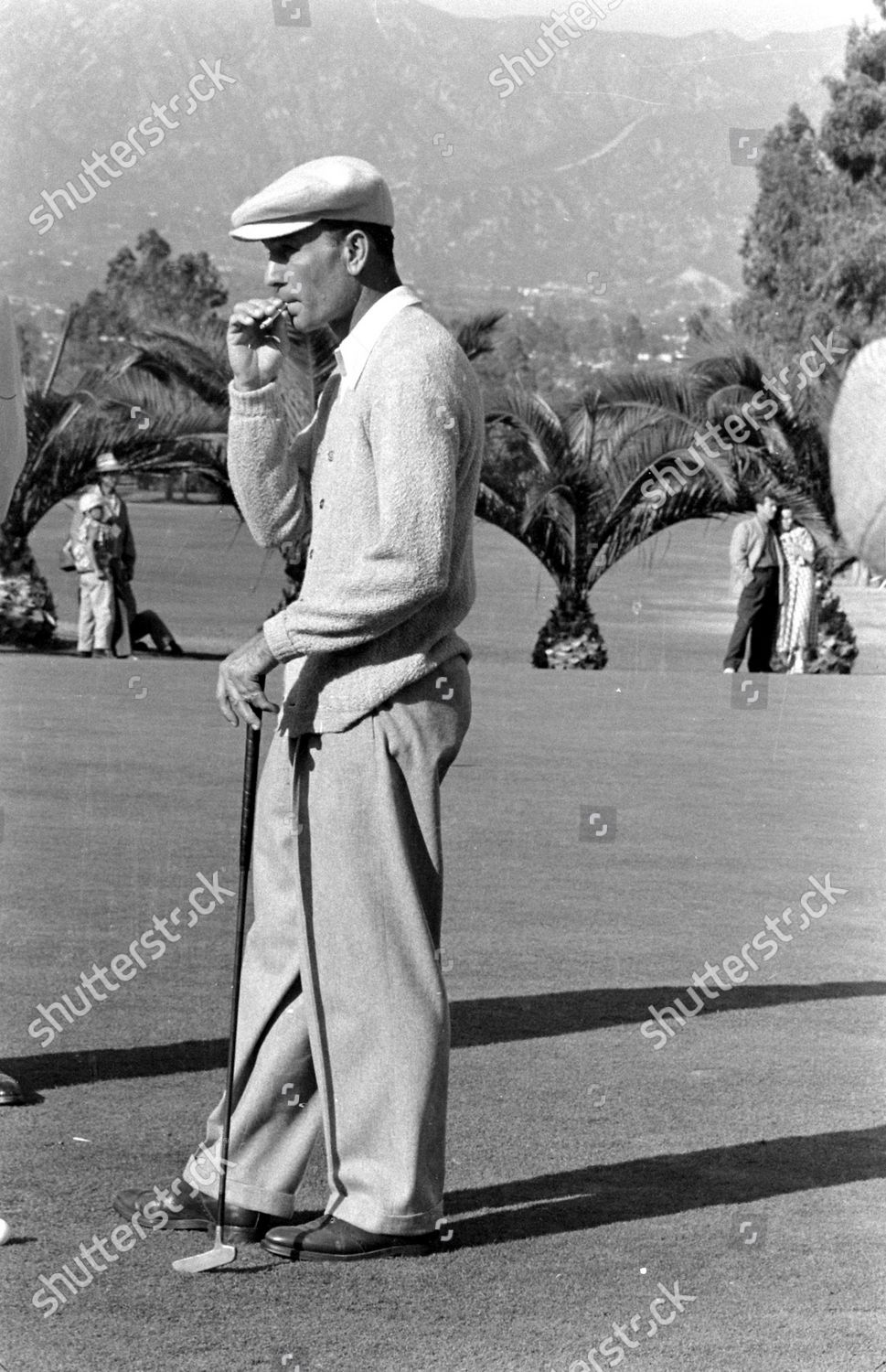 Golfer Ben Hogan Smoking Cigarette Los Editorial Stock Photo - Stock ...