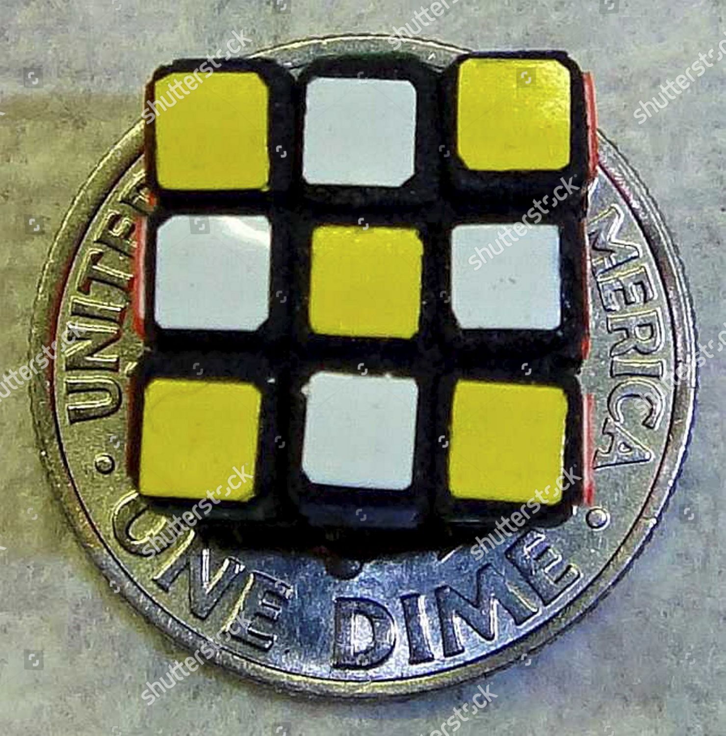 Tiny 10mm Rubiks Cube Made By Editorial Stock Photo - Stock Image ...